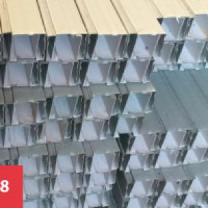 Perfil Metalon U Galvanizado 18x18mm - Loja Elegancy